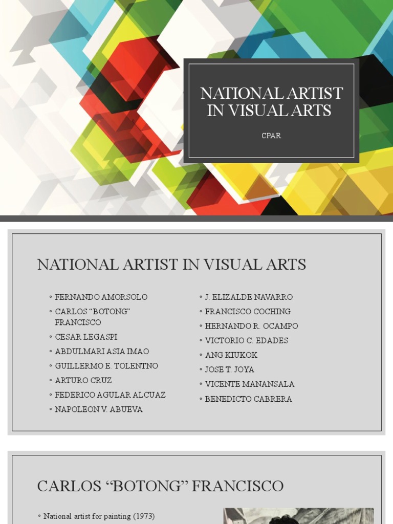 National ARTIST IN VISUAL ARTS | PDF | The Arts | Philippines