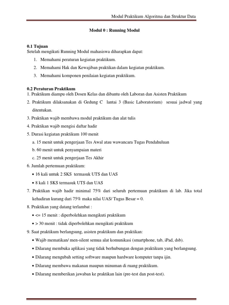 Modul Algoritma Dan Struktur Data | PDF