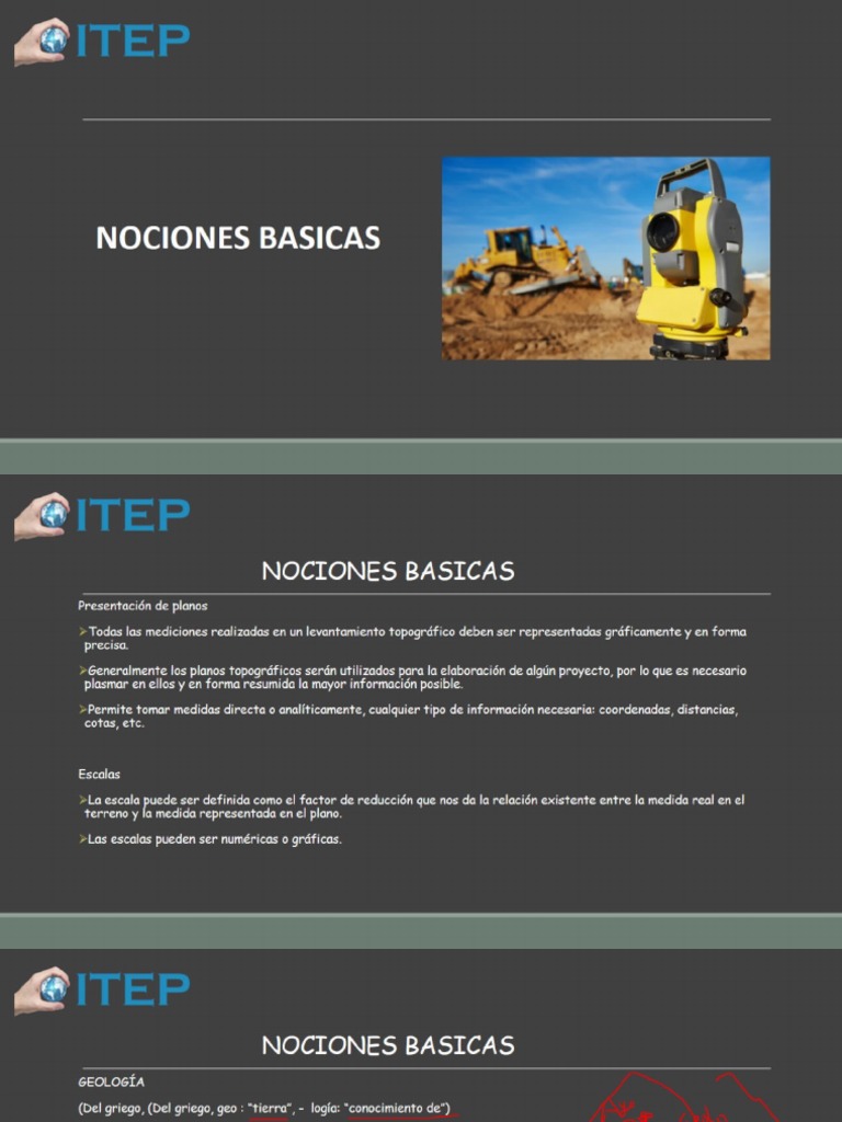 Presentacion 01 Nociones Basicas ITEP | PDF