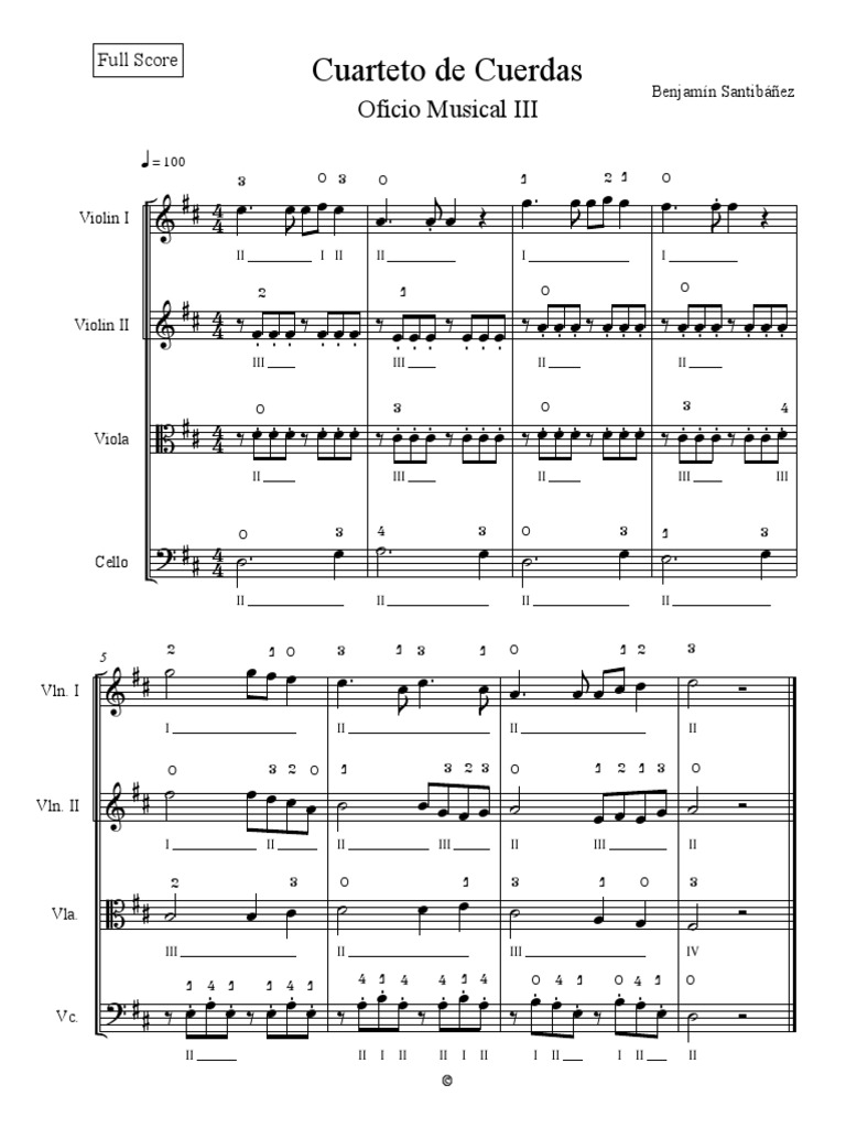 Cuarteto de Cuerdas | PDF