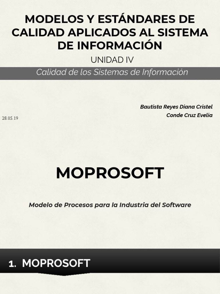 MOPROSOFT | PDF | Software | Gestión de proyectos