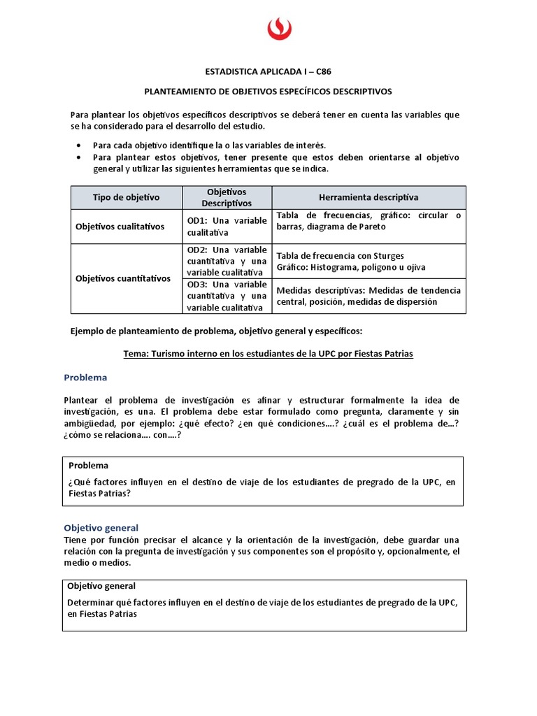 CE86 - 2022 - 02 - B - Ejemplo para El Planteamiento de Objetivos Descriptivos | PDF | Histograma