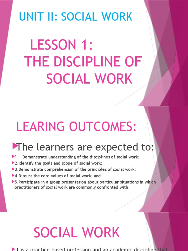 Overview of Social Work Discipline | PDF | Social Work | Cognitive Science