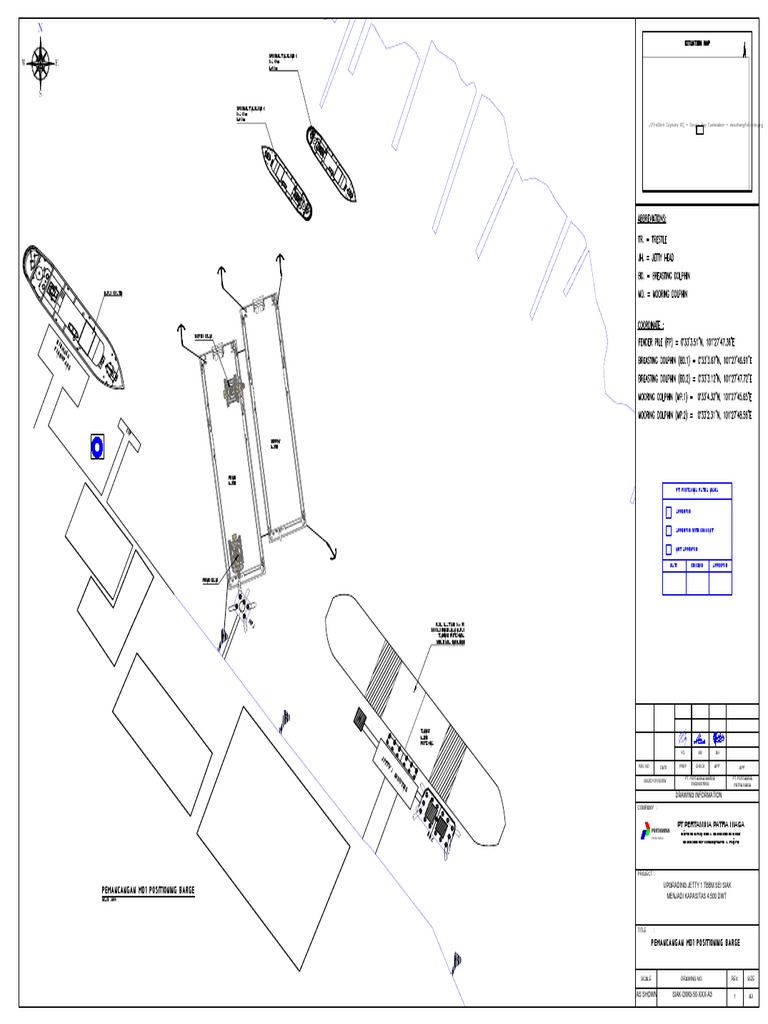 24.LAYOUT PEMANCANGAN MD1 POSITIONING BARGE-Layout1 | PDF