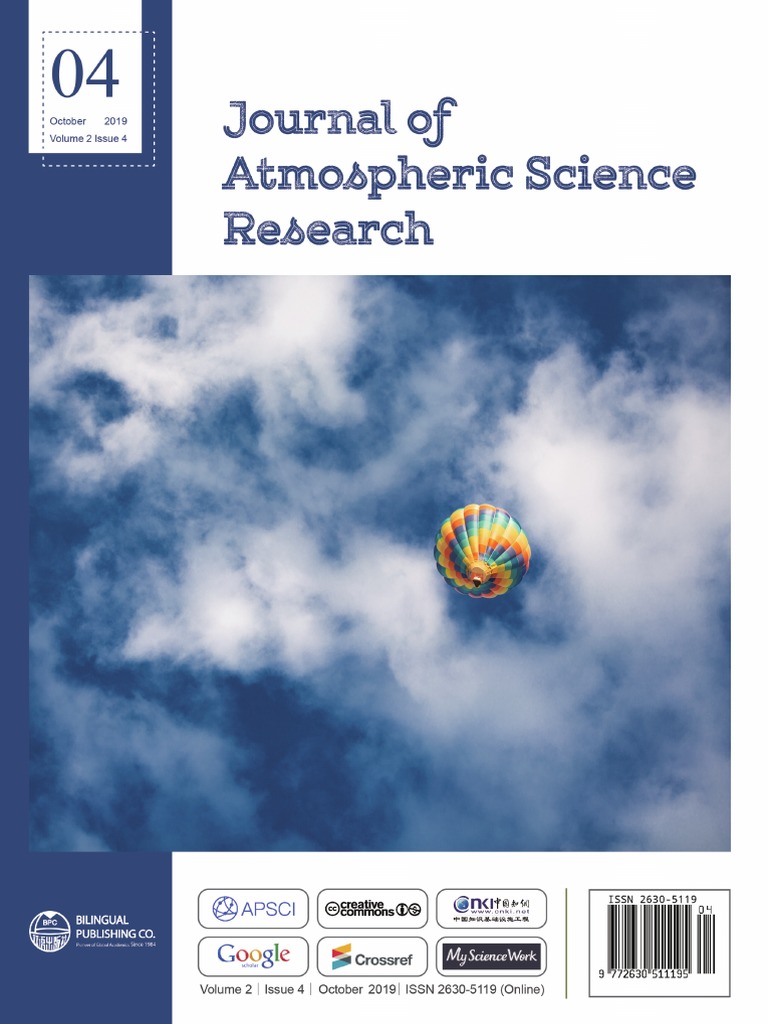 Journal of Atmospheric Science Research - Vol.2, Iss.4 | PDF ...