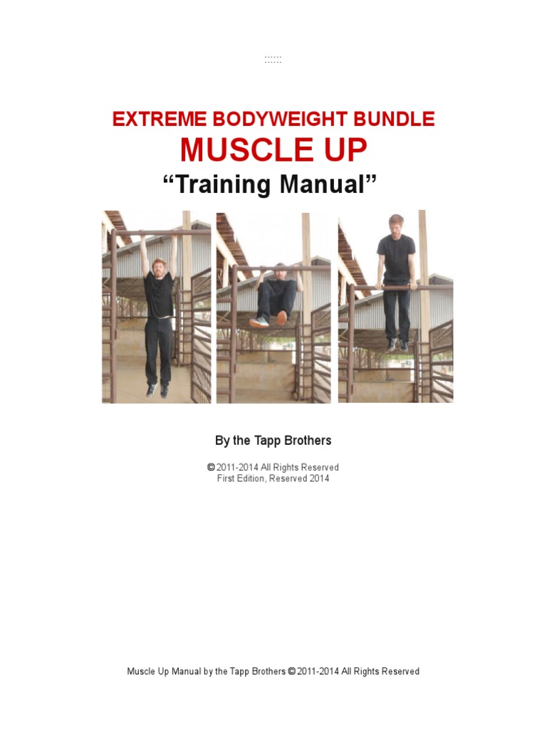 Muscle Up Training Manual Ebwb | PDF | Recreation | Human Anatomy