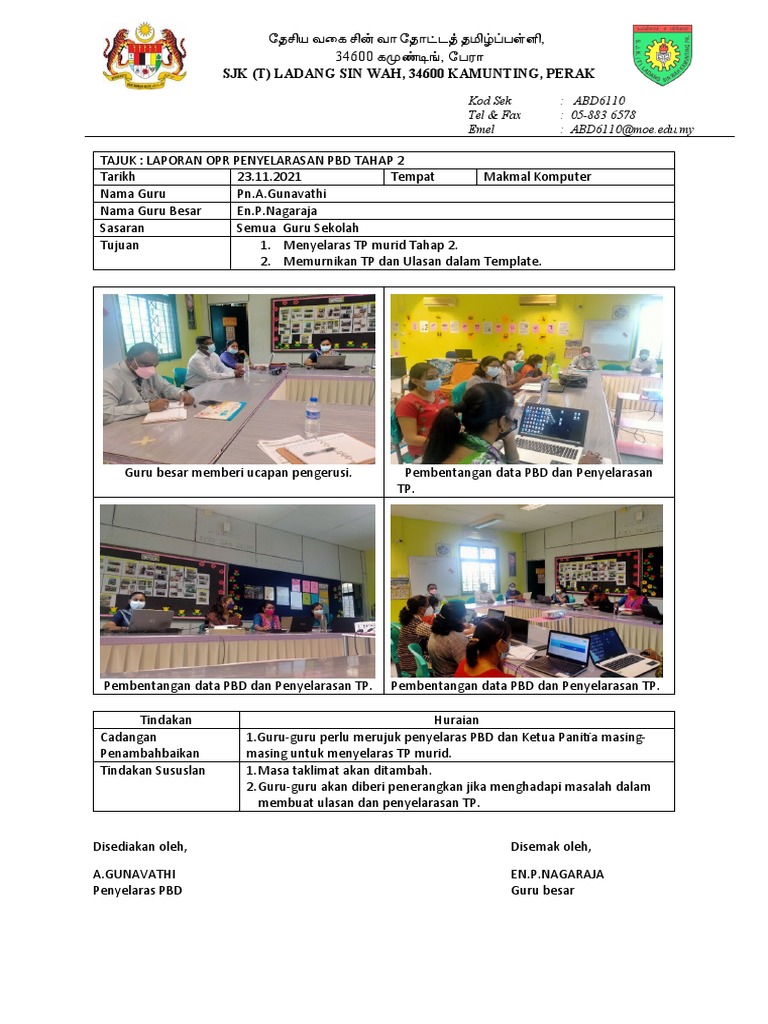 OPR Penyelarasan TP PBD 2 | PDF