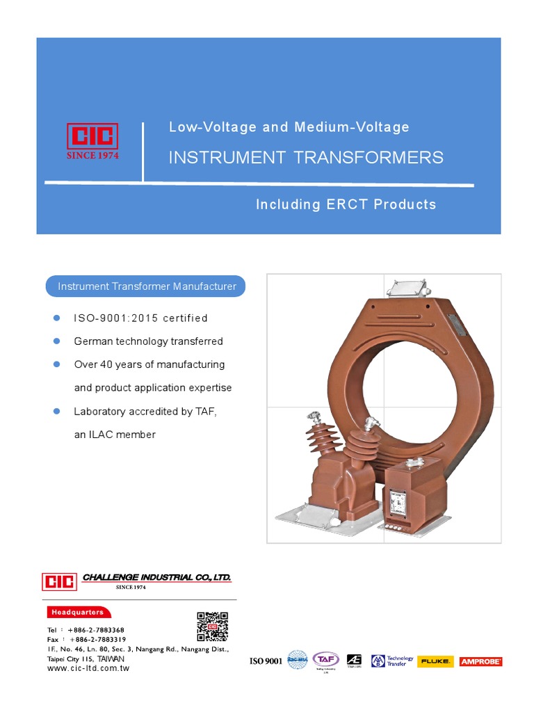 CIC CTPT Catalogue | PDF | Equipment | Physical Quantities