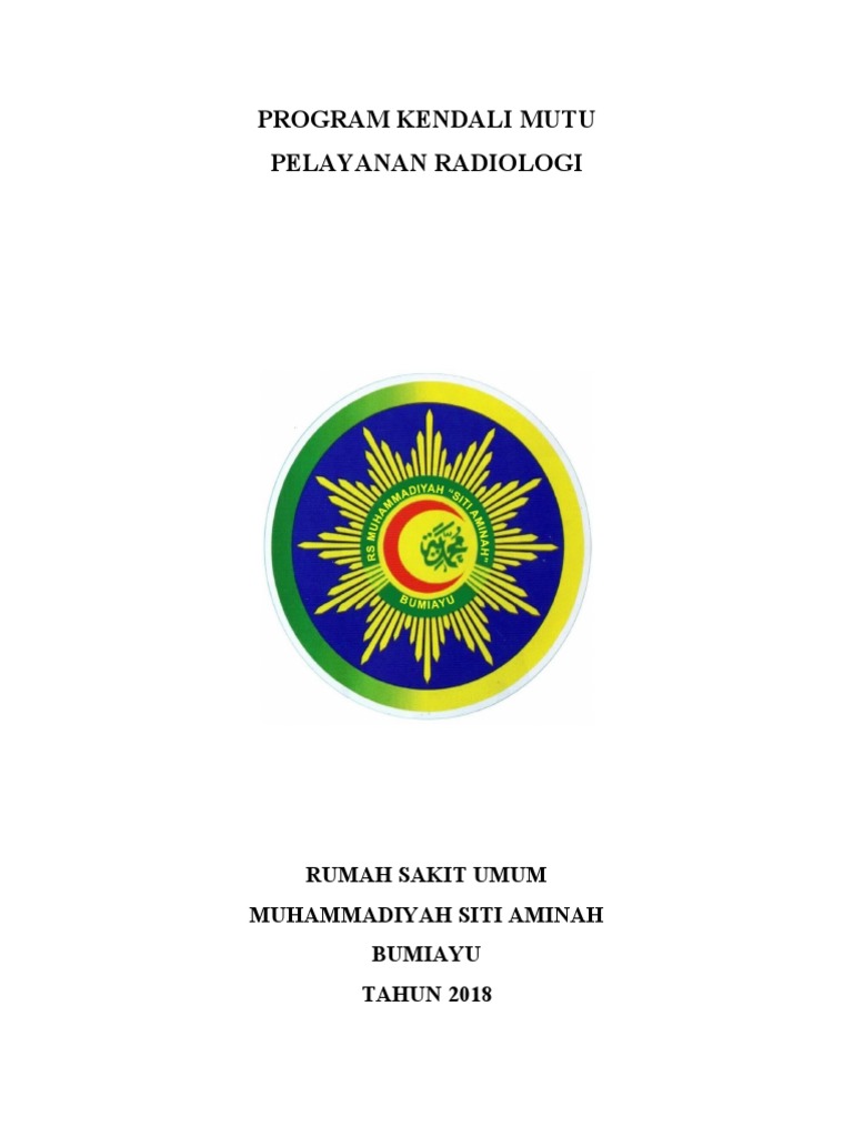 Program Kendali Mutu Pelayanan Radiologi PDF Free | PDF