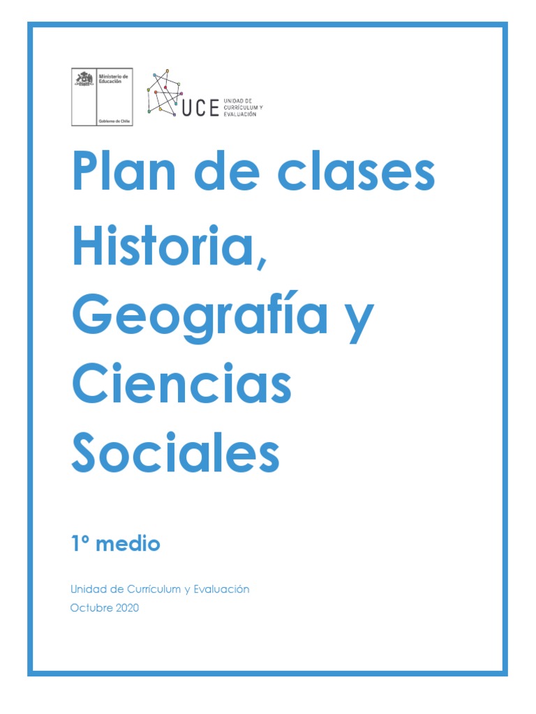 Ruta Aprendizaje Primero Medio Pdf Plan De Estudios Chile