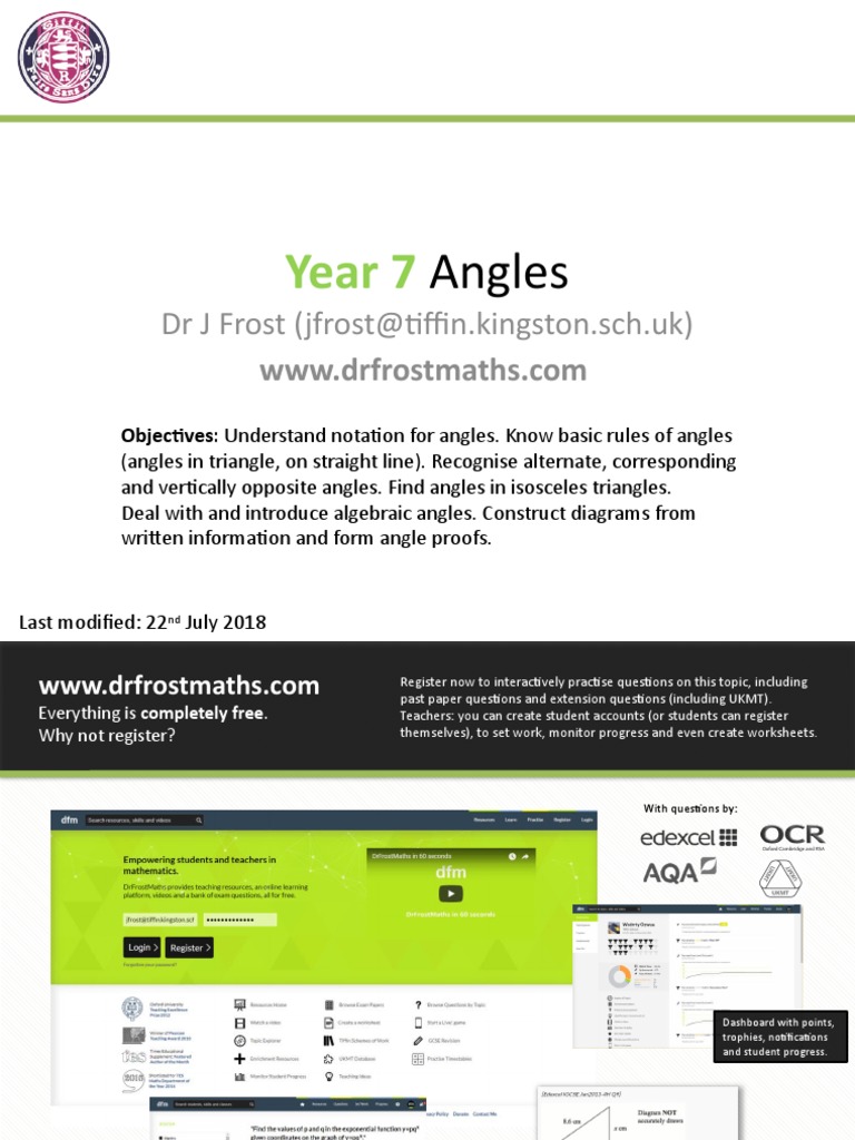 Yr7-Angles | PDF | Triangle | Rectangle
