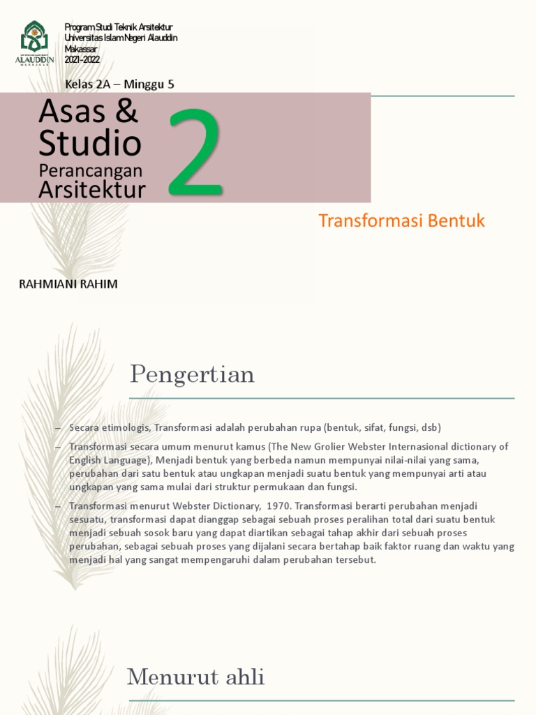 ASPA 2-M5 - Transformasi Bentuk | PDF