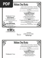 Undangan Walimatul Ursy | PDF