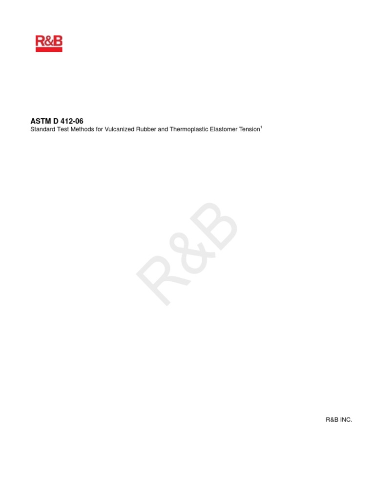 Astm d412 인장시편 규격 한글 | PDF