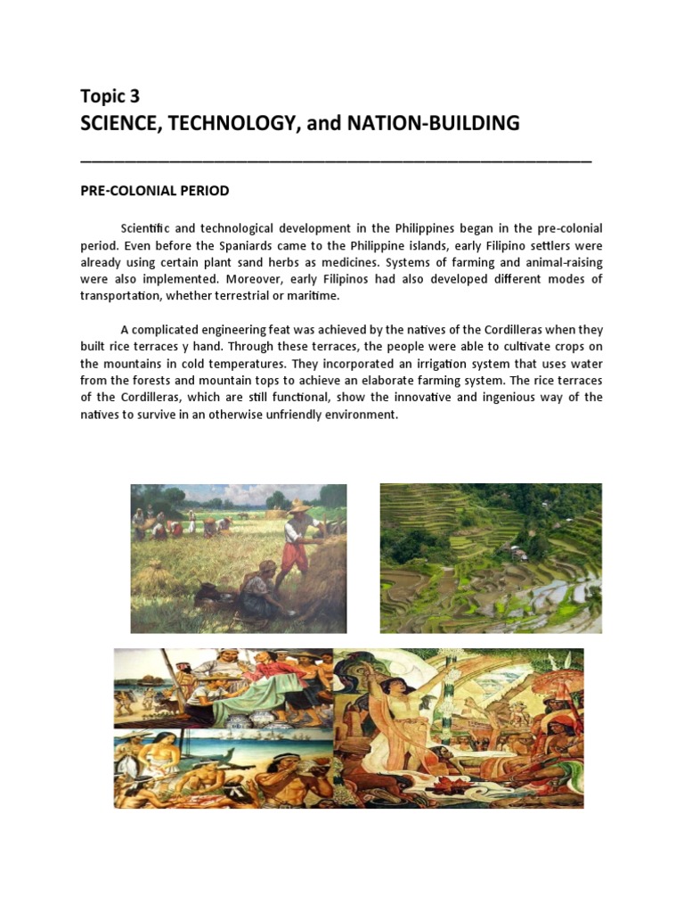 Topic 3-Science, Technology and Nation-Building | PDF | Philippines | Science