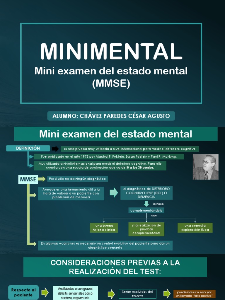 Mini Mental | PDF | Diagnostico medico | Depresión (estado de ánimo)