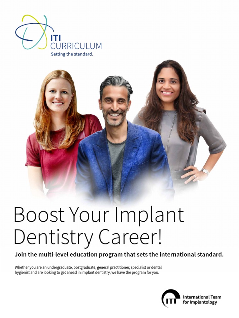 ITI Curriculum for Implant Dentistry | PDF | Dental Implant | Dentistry