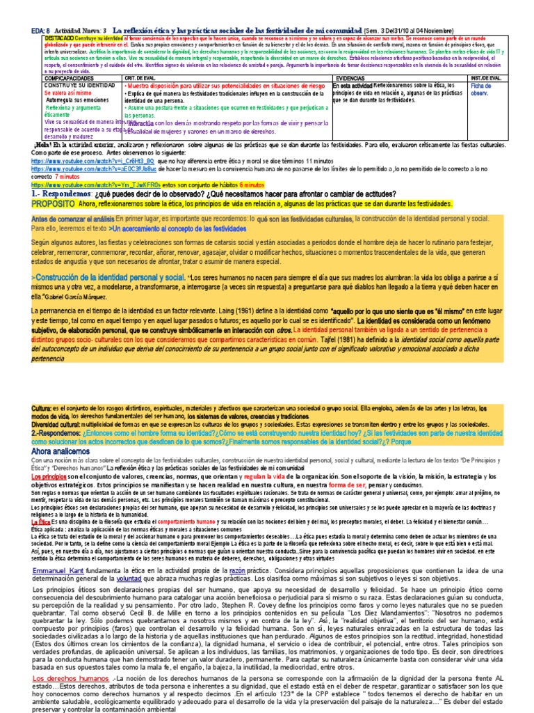 Eda 8-Actv3 | PDF | Moralidad | Sociedad