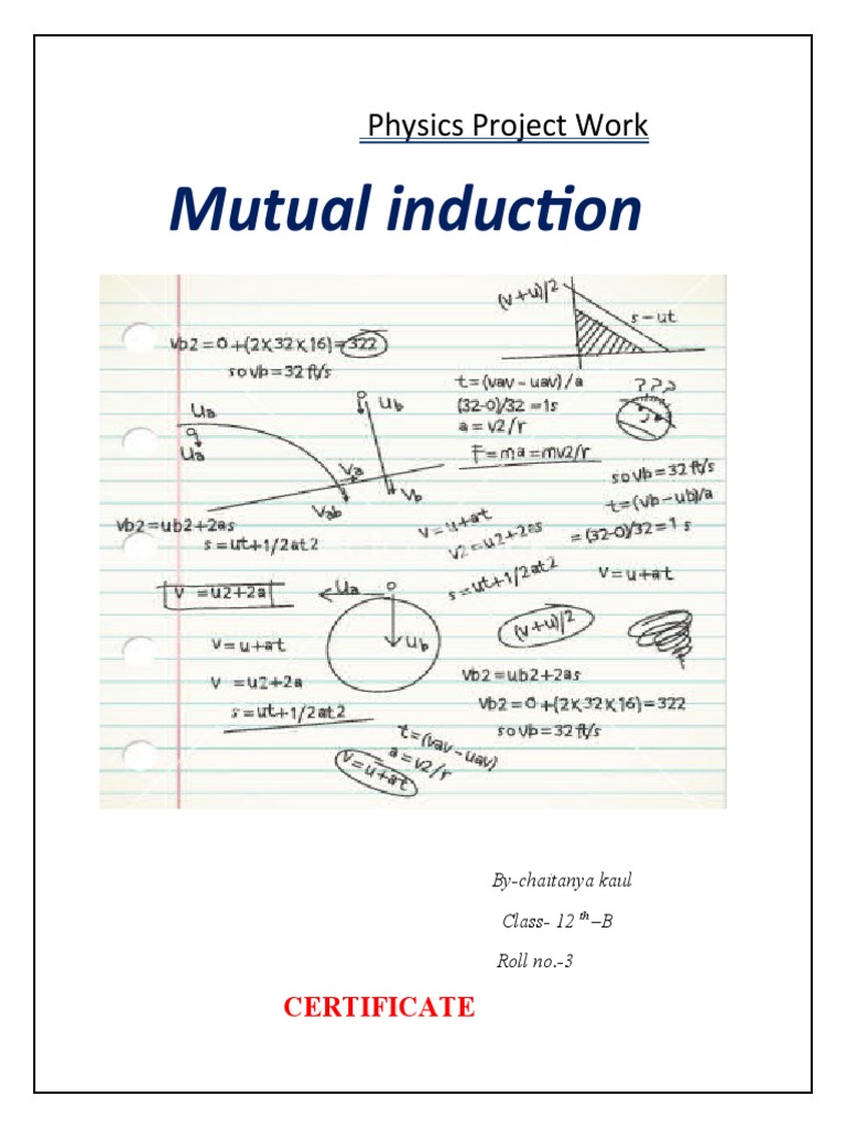 Mutual Induction | PDF | Inductance | Inductor