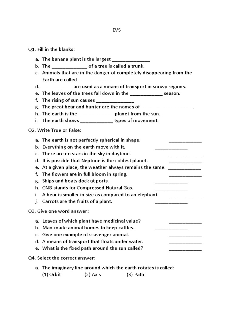 EVS | PDF | Earth | Planets