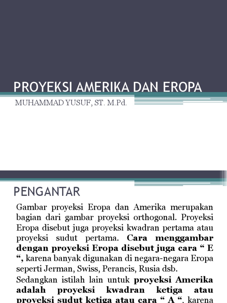 Proyeksi Amerika Dan Eropa | PDF