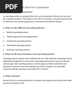 Operating System Viva Questions | PDF | Process (Computing) | Scheduling (Computing)