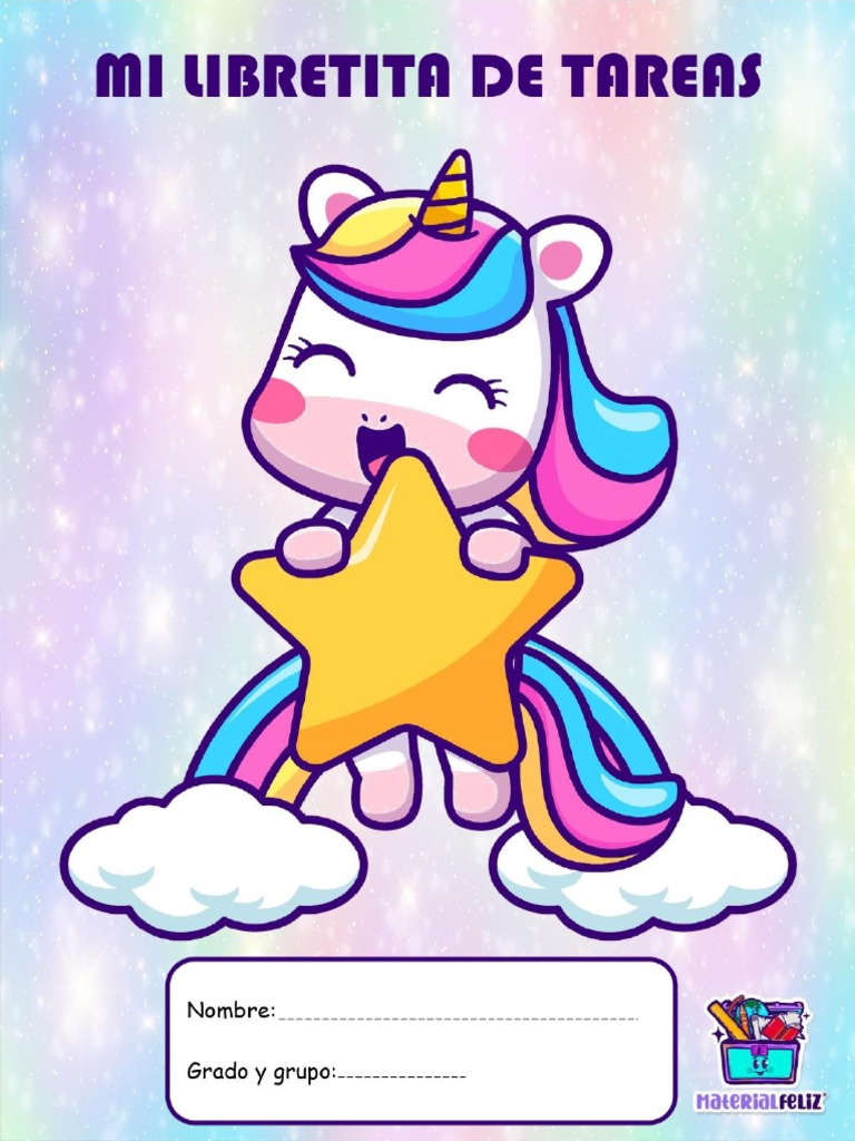 Libretita de Tareas Unicornio - PPTX 1 | PDF