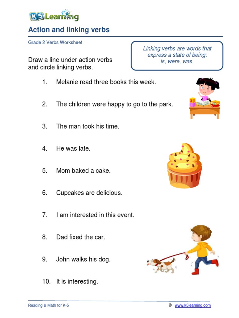 Grade 2 Action Verbs B | PDF