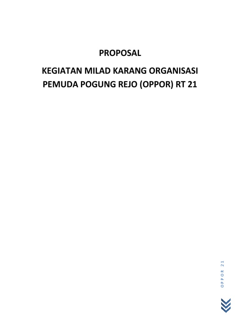 Proposal Kegiatan Milad | PDF
