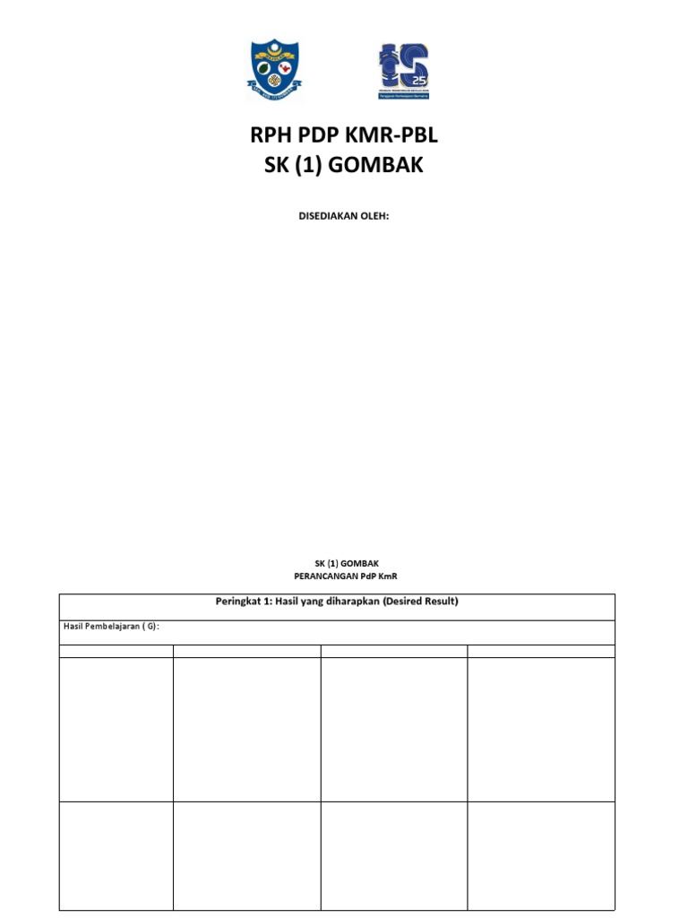 RPH PDP KMR-PBL Tahun4 | PDF