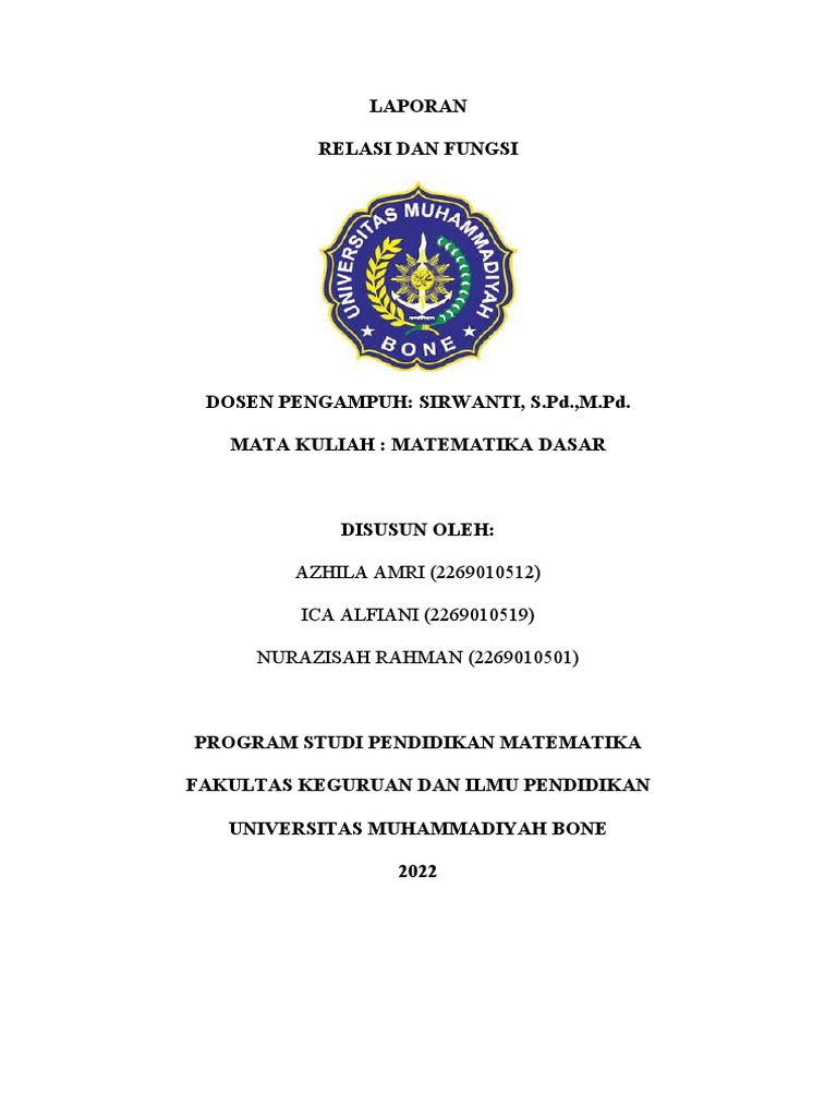 Laporan MTK Dasar | PDF