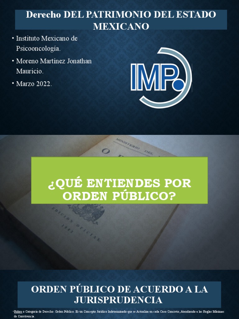 Concepto y Elementos del Orden Público | PDF | Población | Planificación