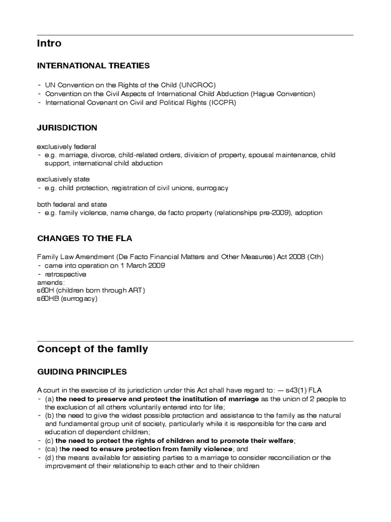 Family Law Notes | PDF | Surrogacy | Parent