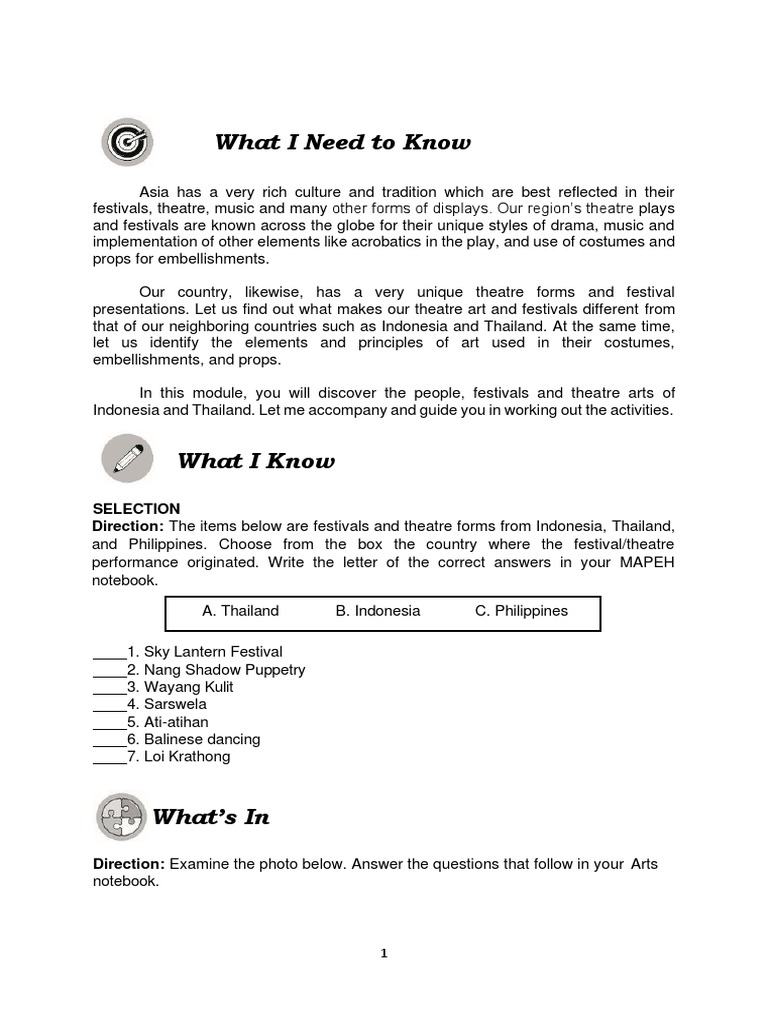 Arts 8 Grade 8 Day High School Only | PDF | Performing Arts