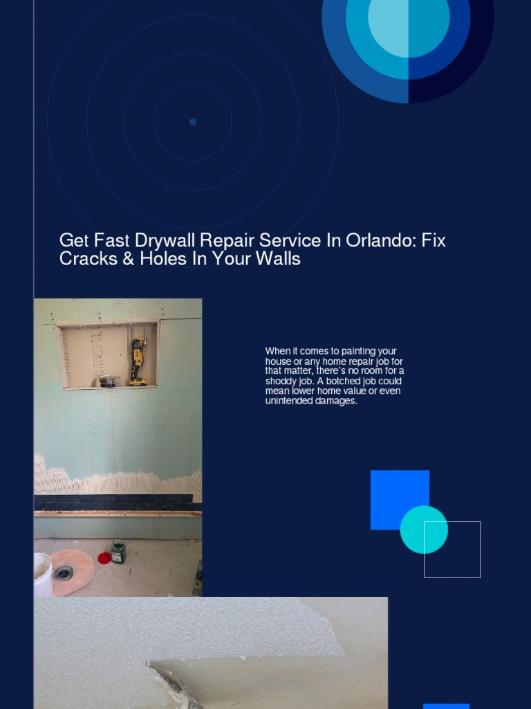 Get Fast Drywall Repair Service in Orlando: Fix Cracks & Holes in Your ...