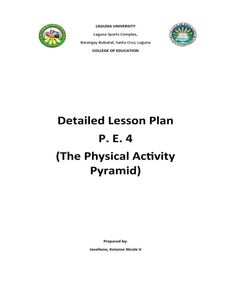 Detailed Lesson Plan in Pe 4 | PDF | Flexibility (Anatomy) | Aerobic ...
