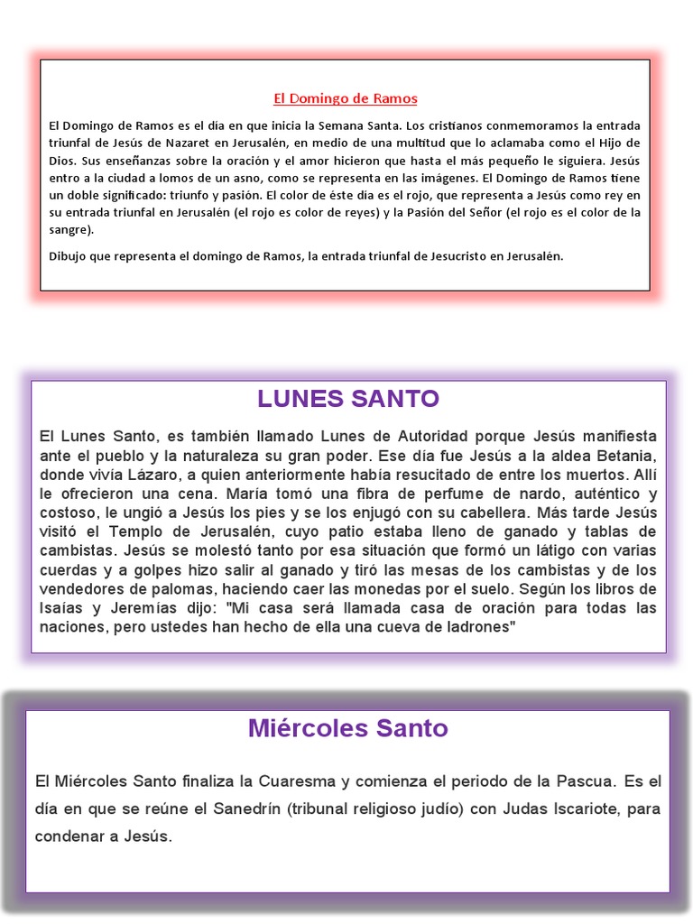 El Domingo de Ramos | PDF | Pascua de Resurrección | Jesús