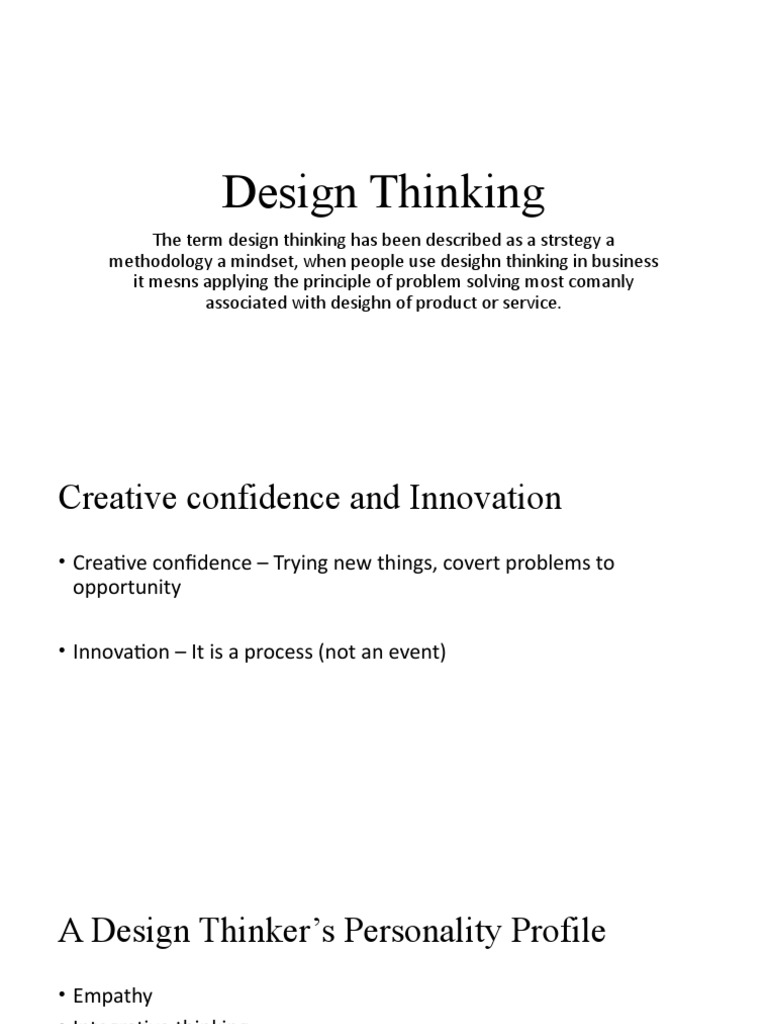 Design Thinking Pdf