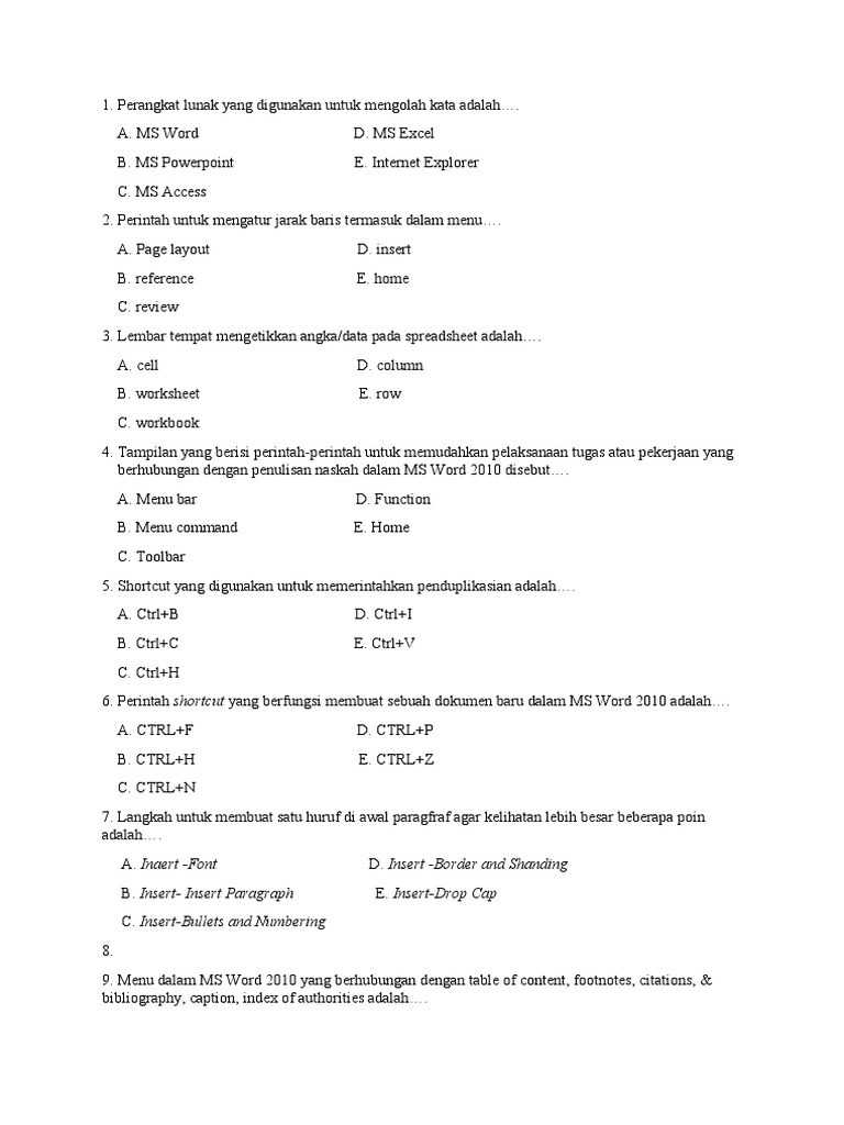 Soal Pat Tekper | PDF
