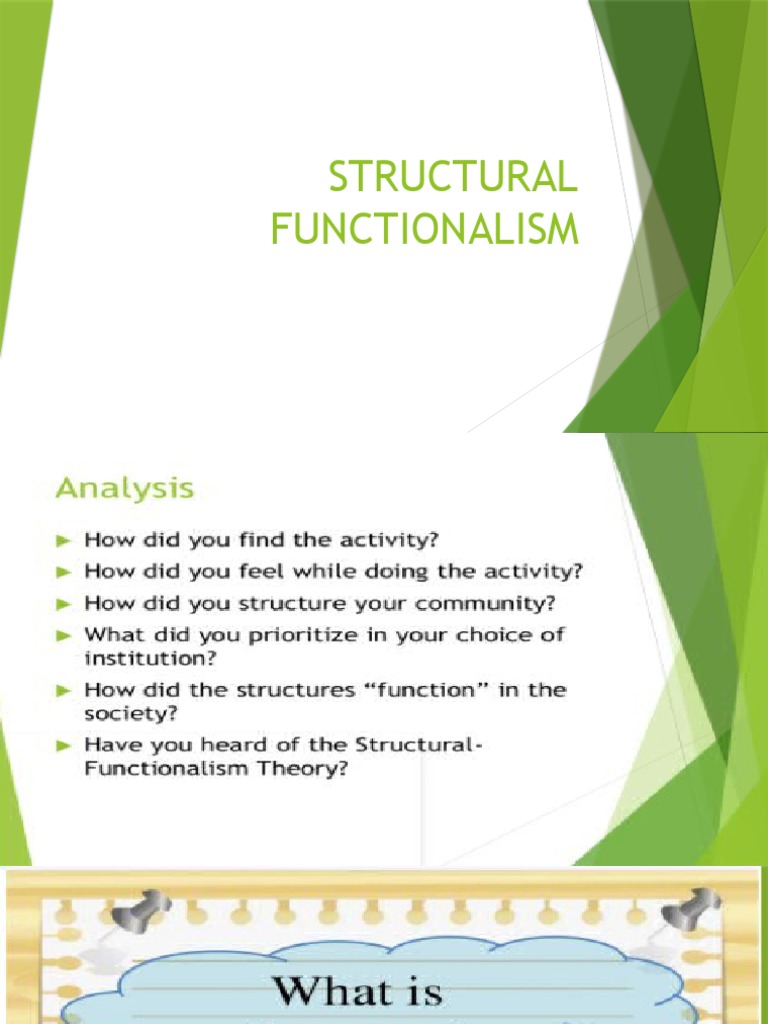 Structural Functionalism | PDF