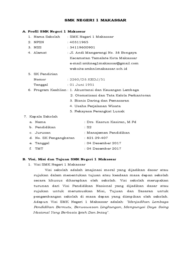 Profil Smkn 1 Makassar Pdf