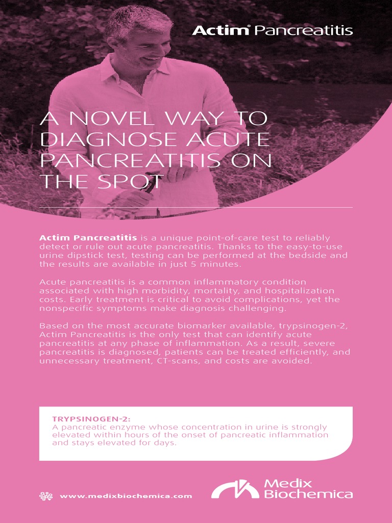 ACTIM Pancreatitis Product Card | PDF | Sensitivity And Specificity ...