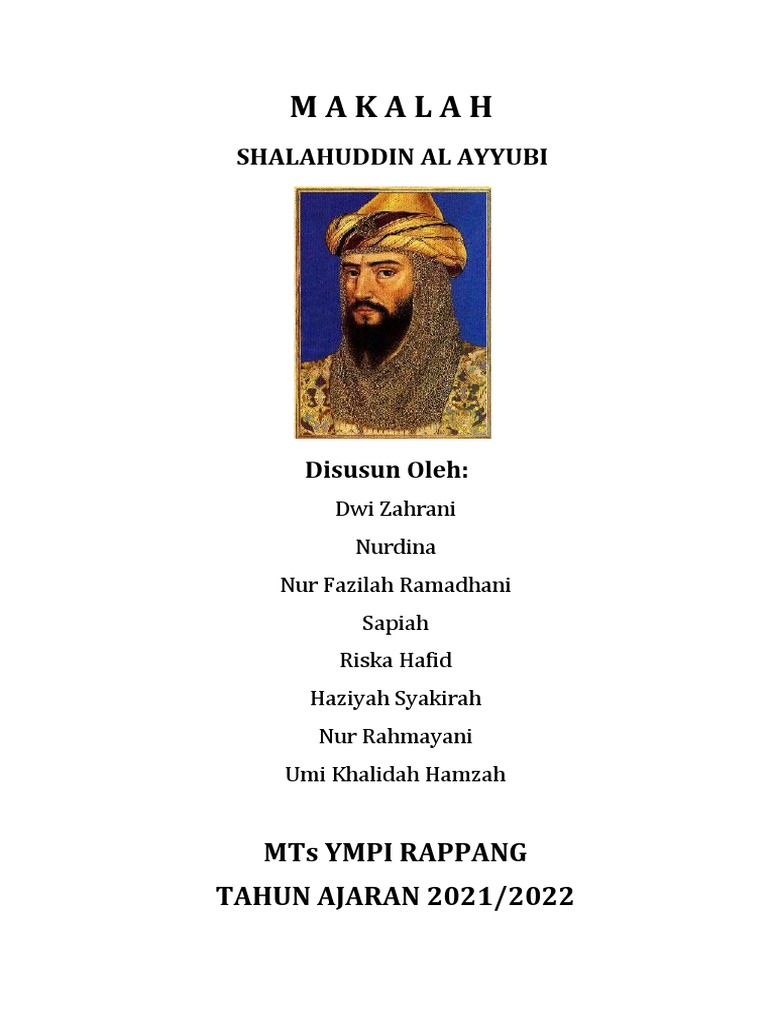 Makalah: Shalahuddin Al Ayyubi | PDF