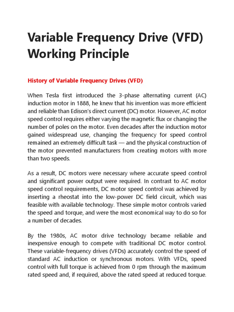 VFDs: Essential Guide for Engineers | PDF | Power Inverter | Electric Motor