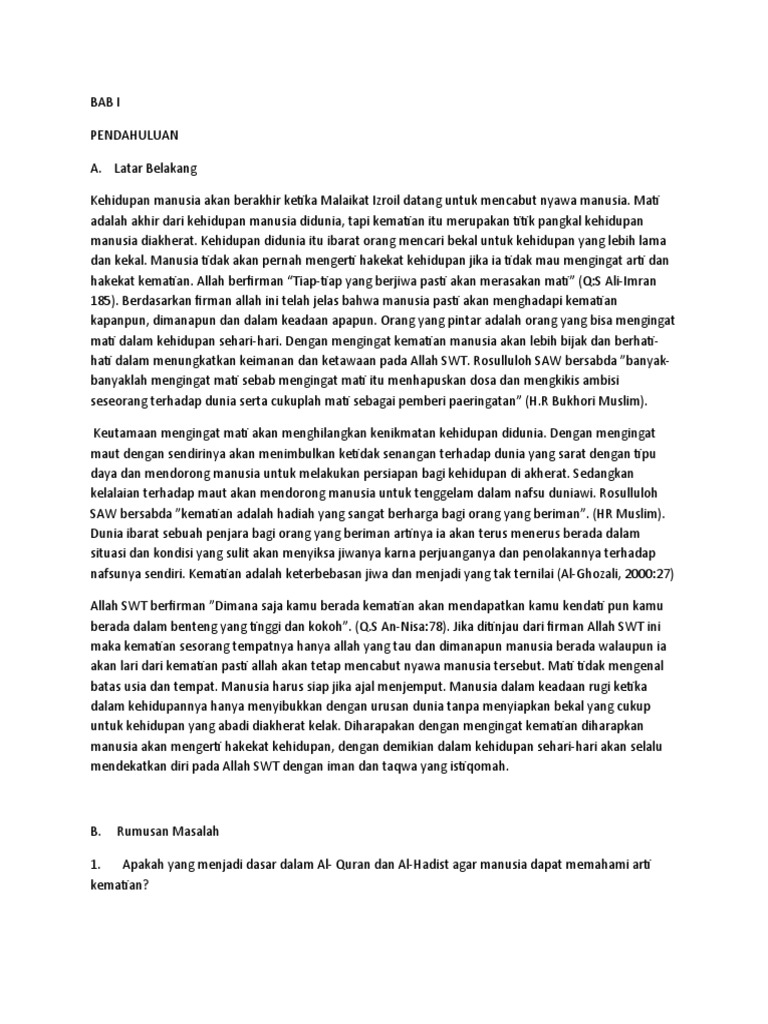 Mengingat Mati | PDF