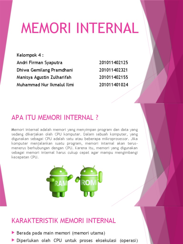 Arsitektur - Memori Internal | PDF