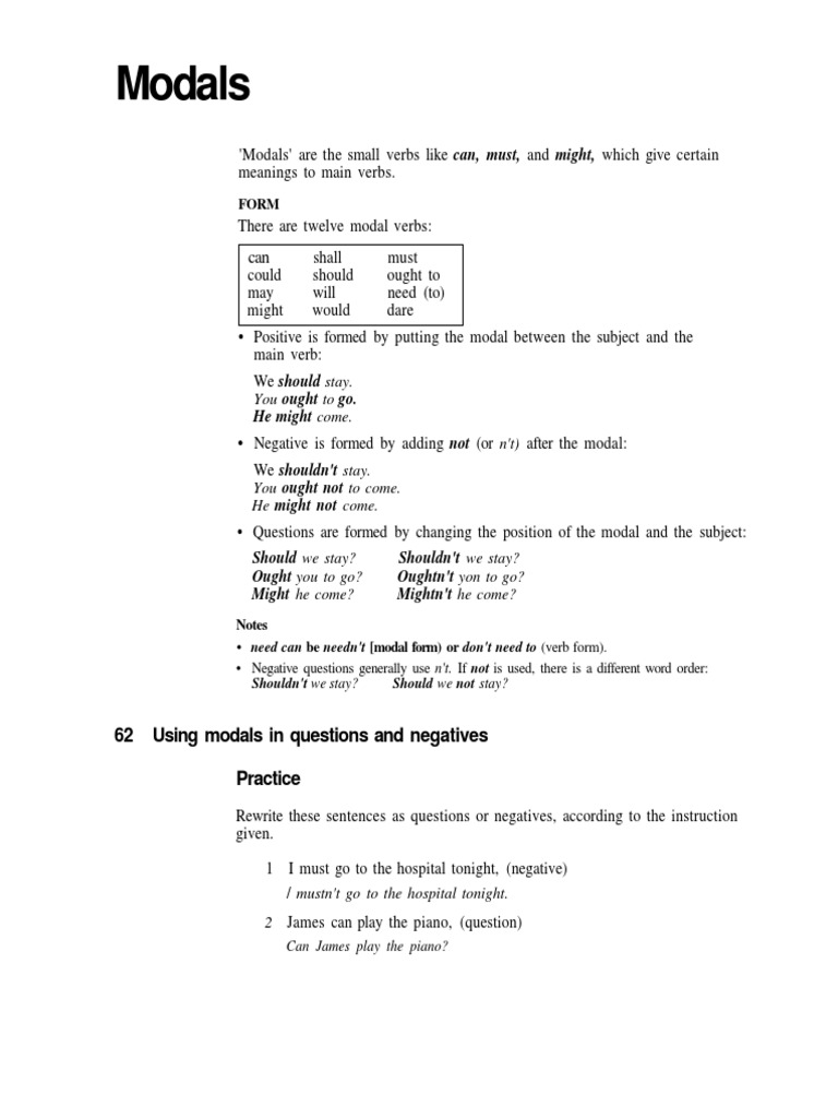 Modal | PDF | Language Arts & Discipline