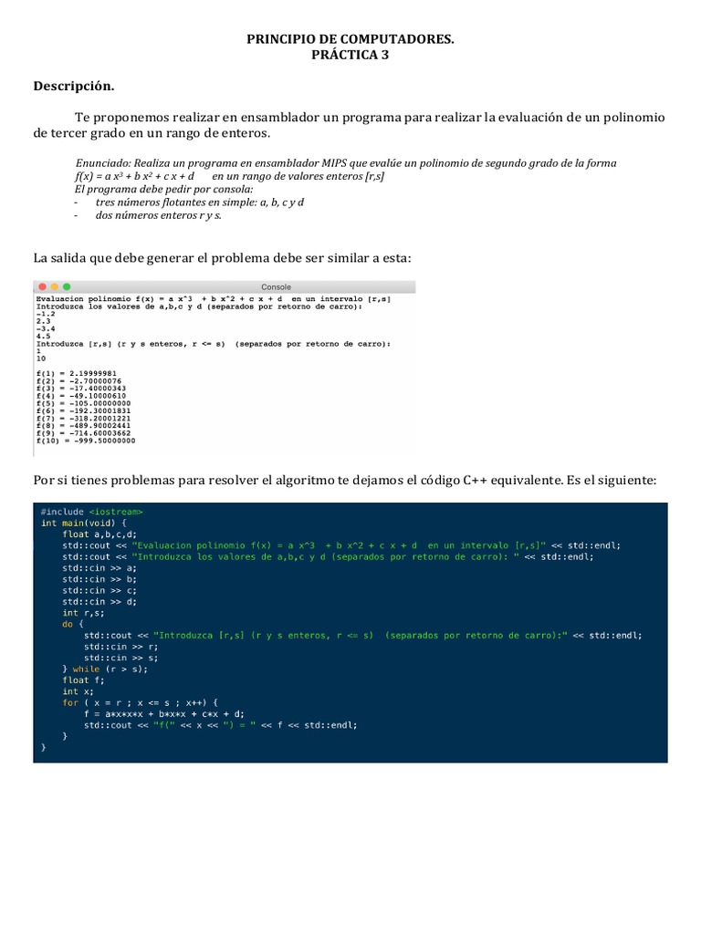 Guion 3 | PDF | Informática