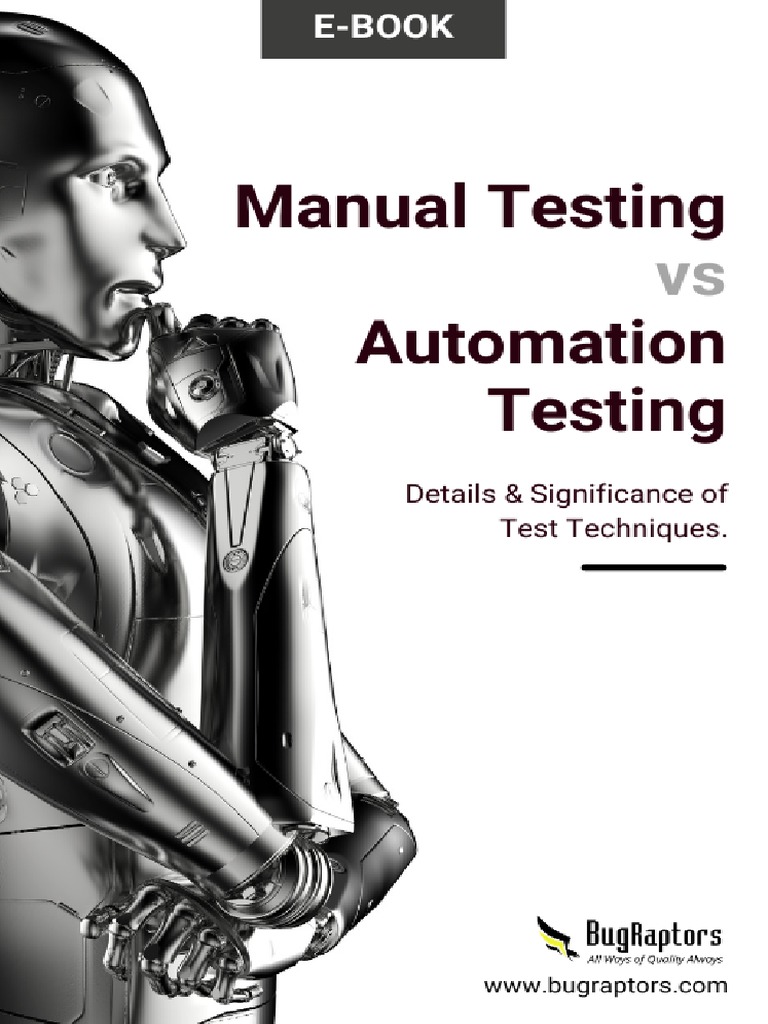 Manual Testing Vs Automation Testing Pdf Software Testing Automation 2181