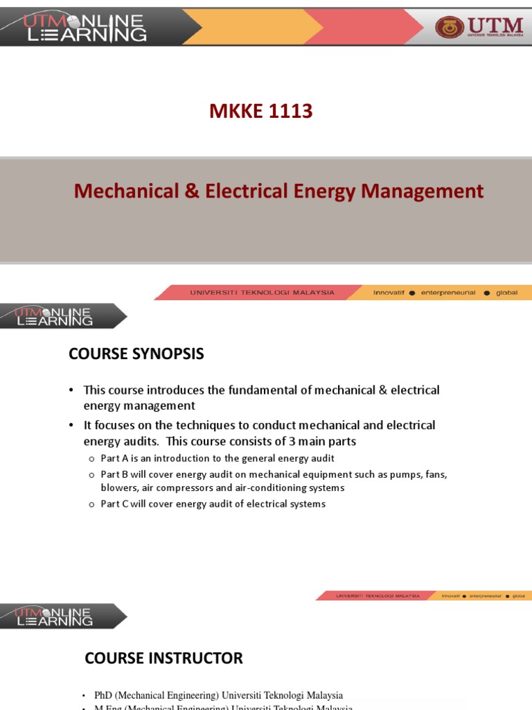 Slides Lesson 1 - Energy Management | PDF | Energy Management ...